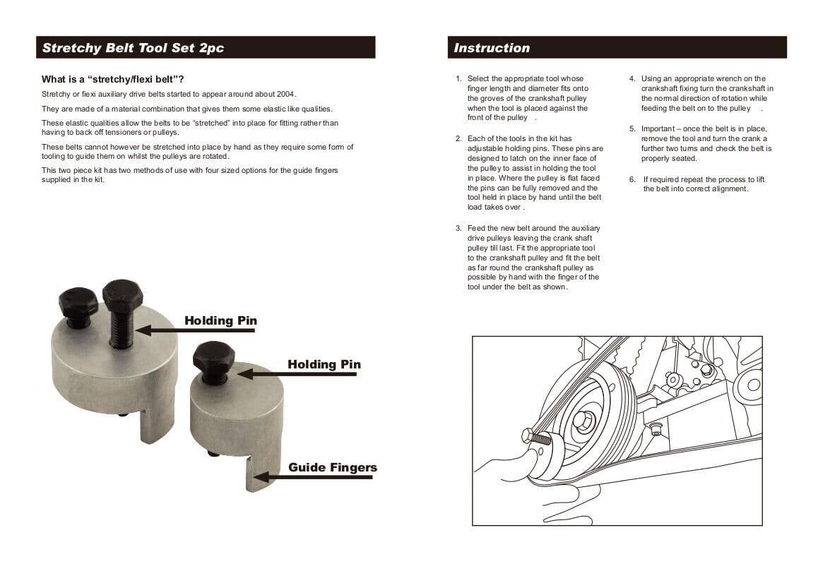 2 Piece Stretchy Belt Tool Set