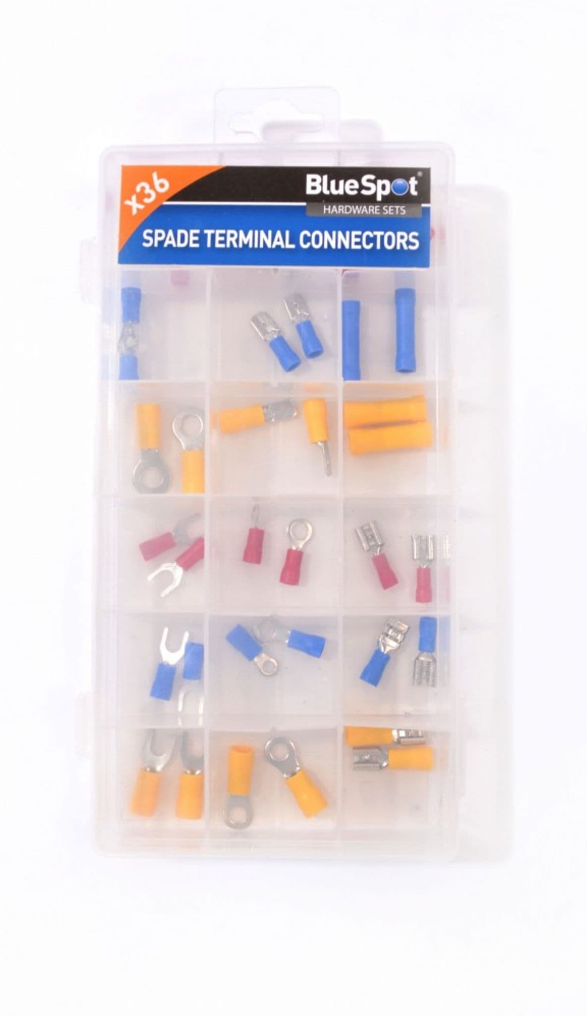 36 Pce Spade Terminal Connectors Set