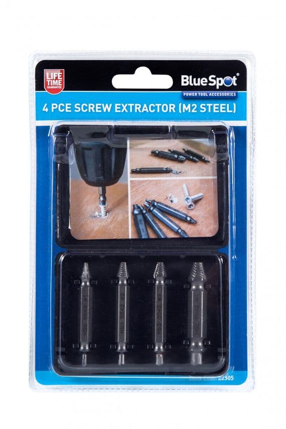 4 Piece Stud / Screw Extractor Set