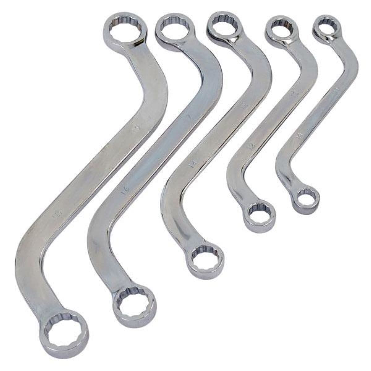 5 Pce S Shape Spanner Set
