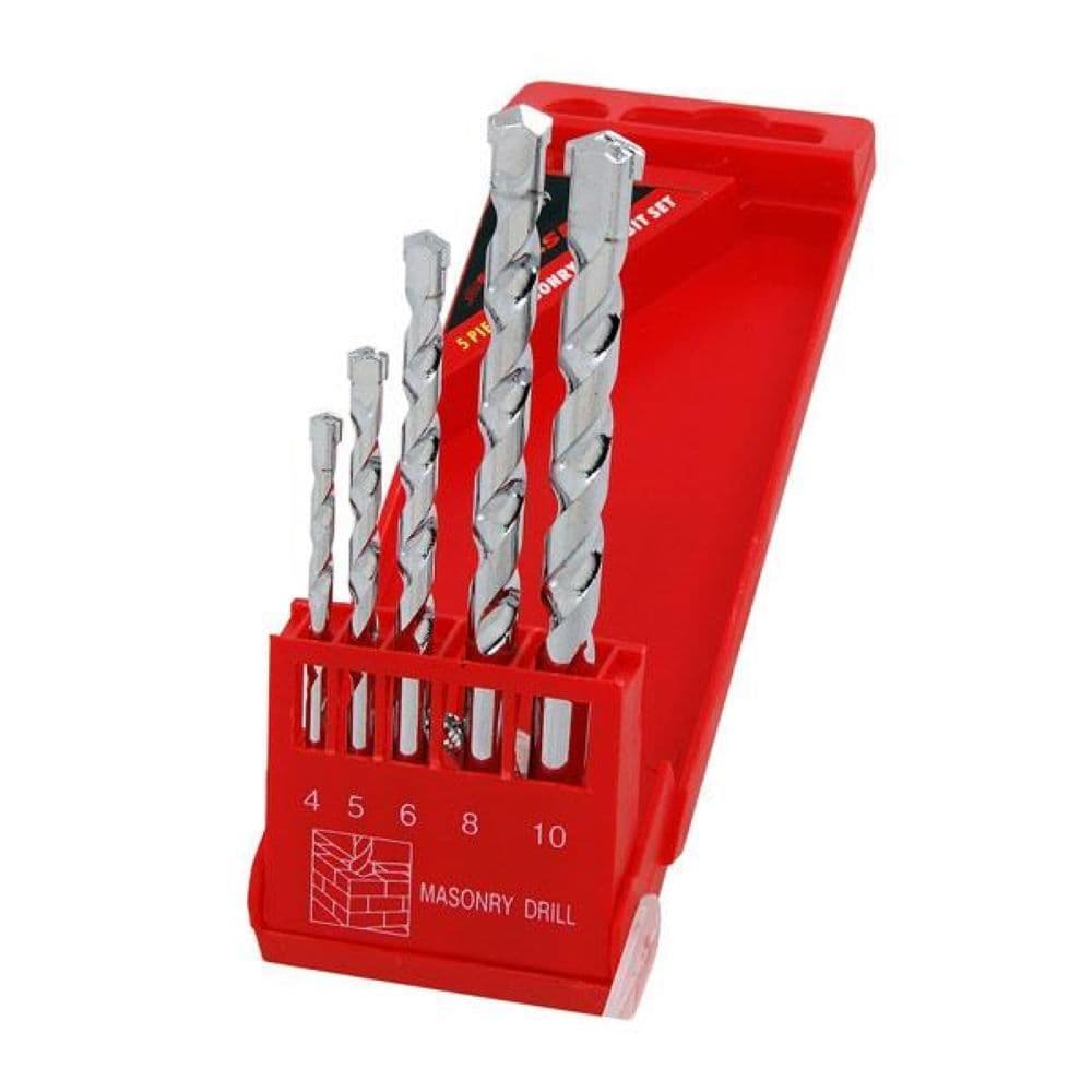 5 Piece Masonry Drill Bits Set