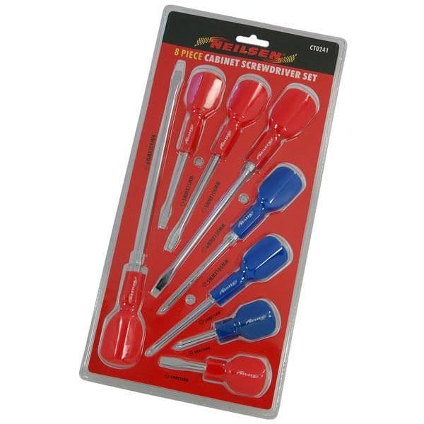 Cabinet Screwdriver Set - 8 Piece