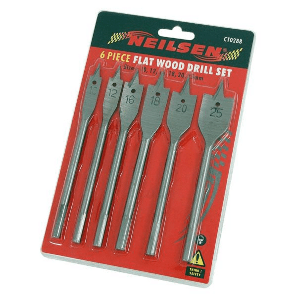 Drill Bit Set - Flat - 6pc