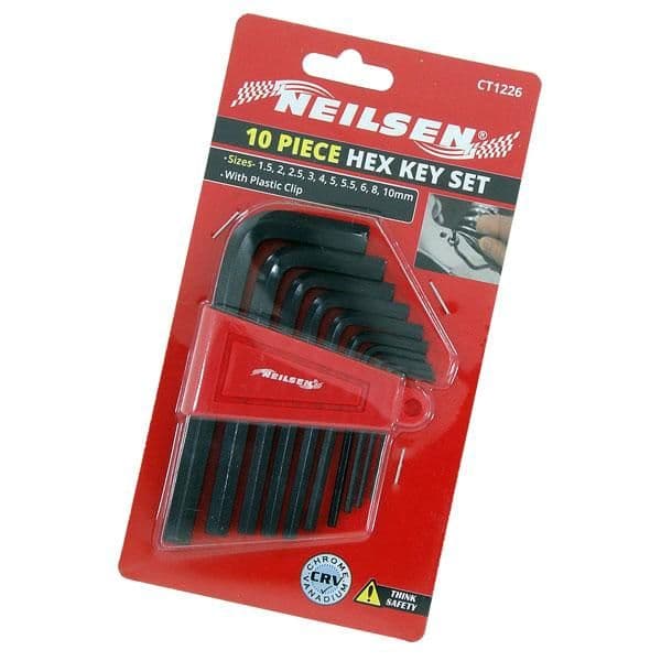Hex Key Set - 10pc