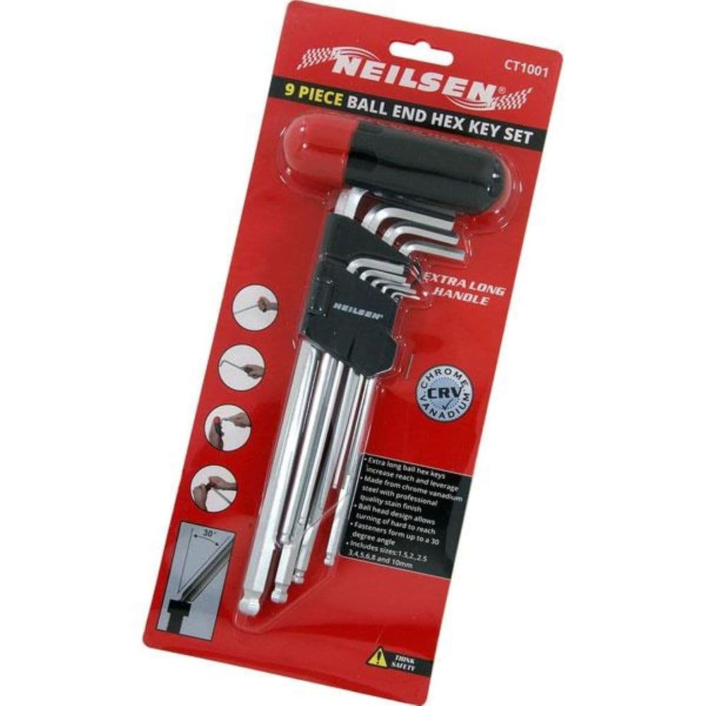 Hex Key Set - Ball End - T-Handle
