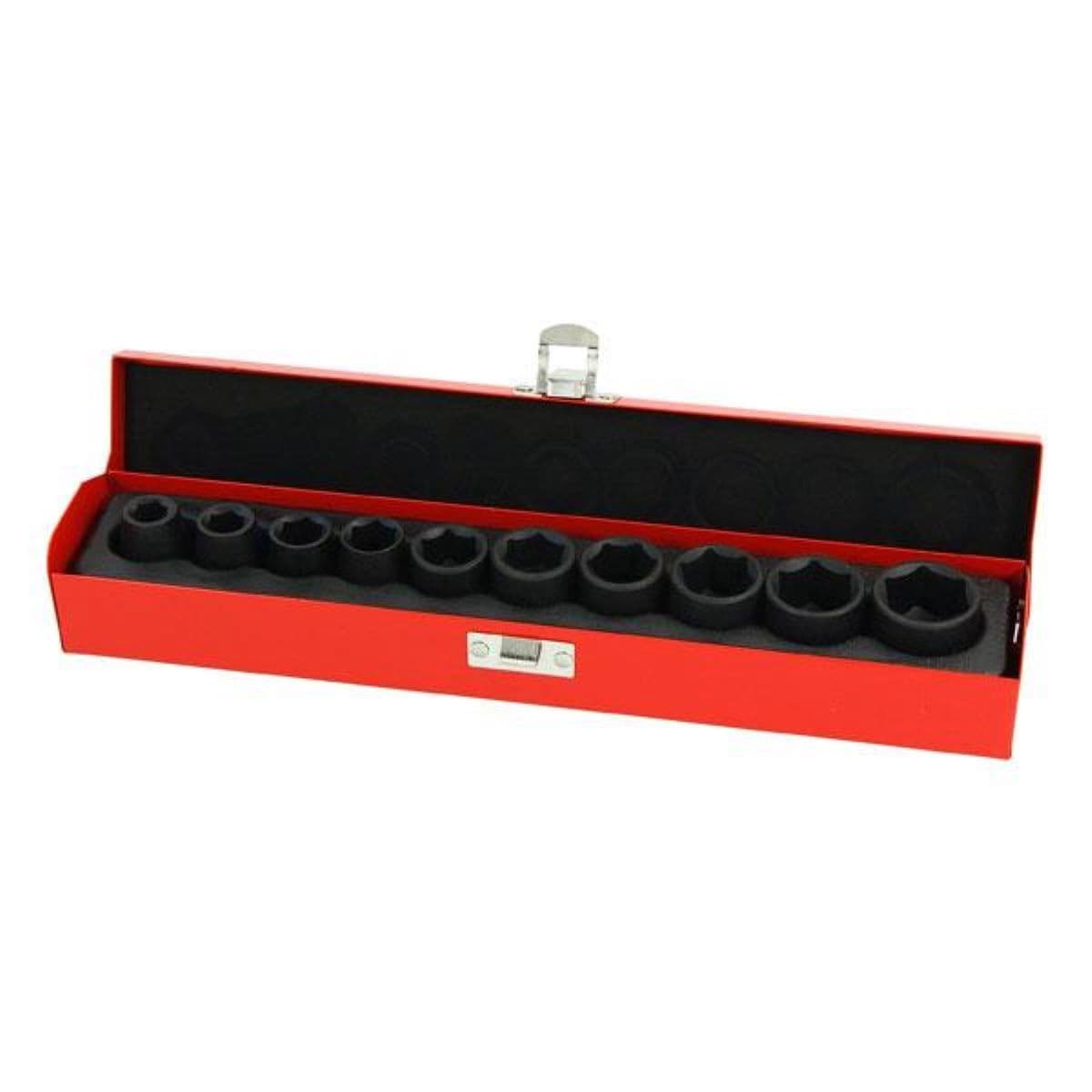 Socket Set 1/2 inch drive 10 Pce for impact guns high torque air tools