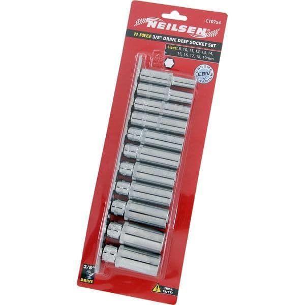 Socket Set - 3/8in Dr - Deep