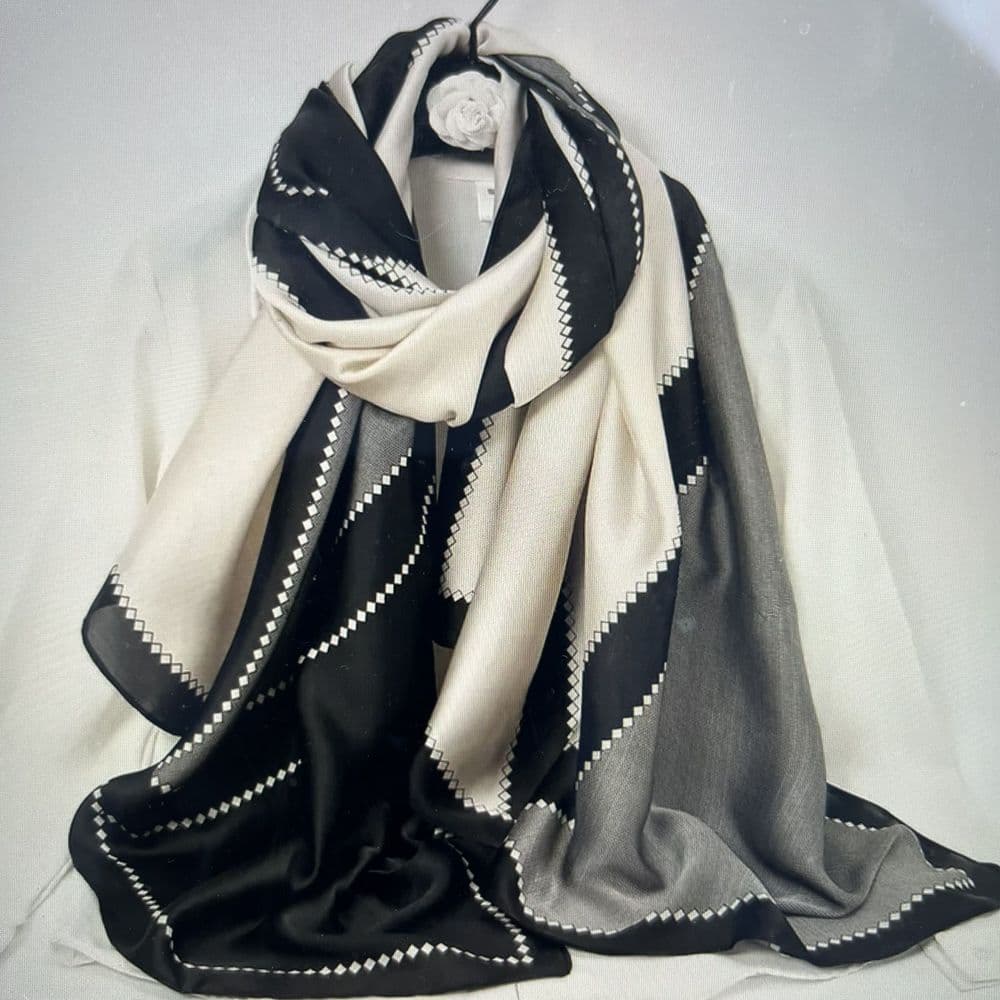 Designer inspired gorgeous silk feel scarf