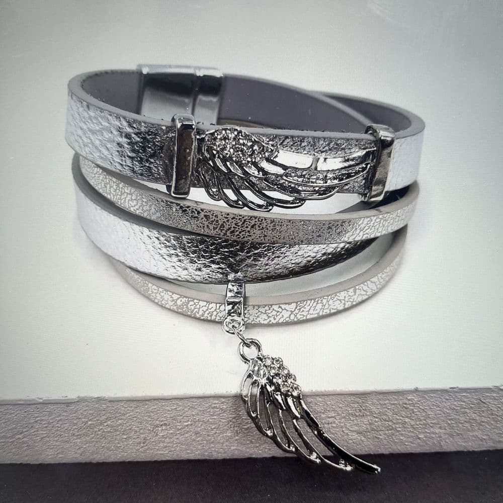 SALE Angel wing wrap bracelet