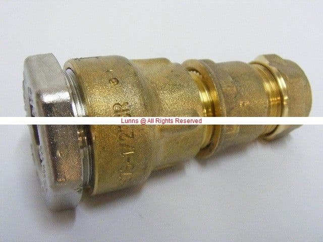 1/2in Durapipe Polyorc 21mm OD x 15mm Copper Compression Transition ...