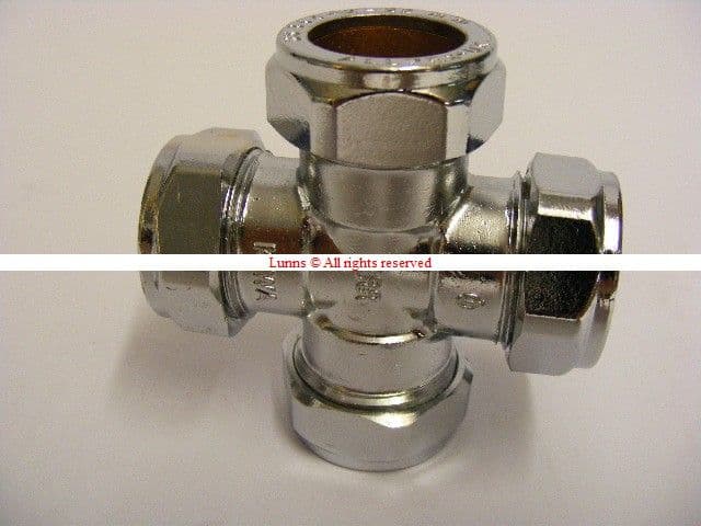 22mm Compression Cross Chrome - Bespoke Part