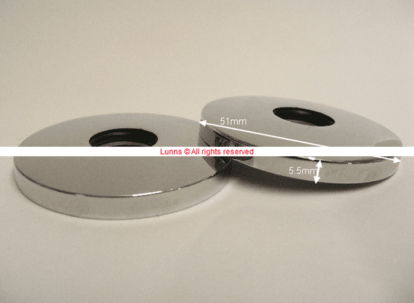 Aspen 15mm Chrome Metal Pipe Shrouds/Covers PKITEX - Bespoke Part