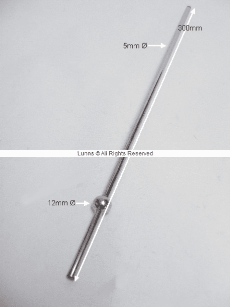 Ussuri 300mm Horizontal Basin Pop Up Waste Rod PUWROD C93