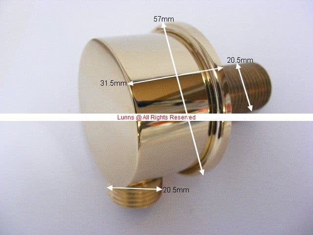 Devna Shower Wall Outlet Elbow Round - Gold Bespoke Part