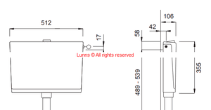 Fordham Flushpanel/Thomas Dudley Elite Replacement Cistern White ...