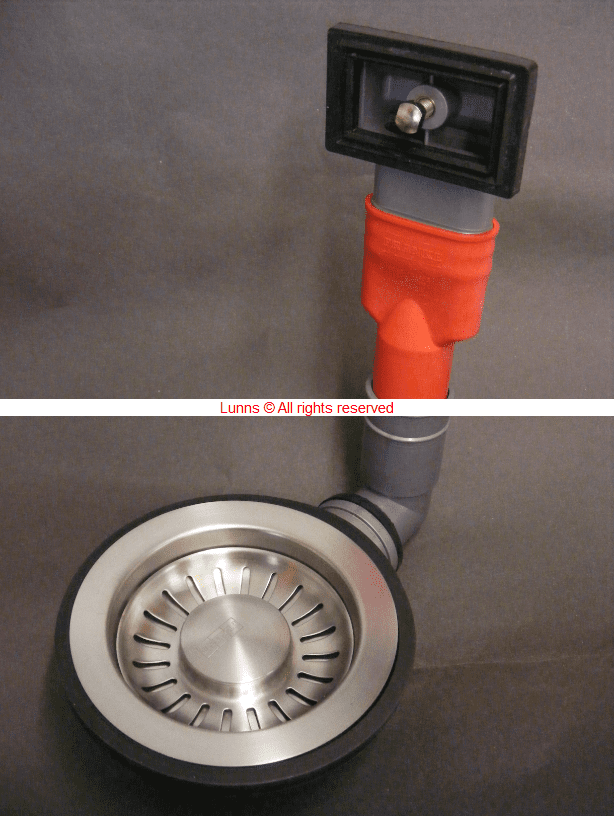 Franke Basket Strainer Waste c/w Rect Overflow Lira BLKR