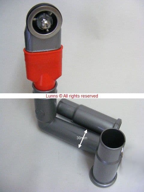 GREY WASTE Overflow Assembly cw Round Face - Bespoke Part