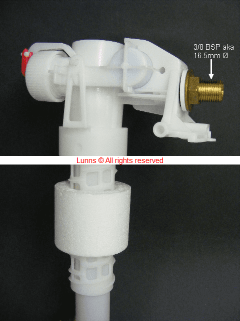 Grohe Internal Inlet Valve cw White Bracket - Bespoke Part