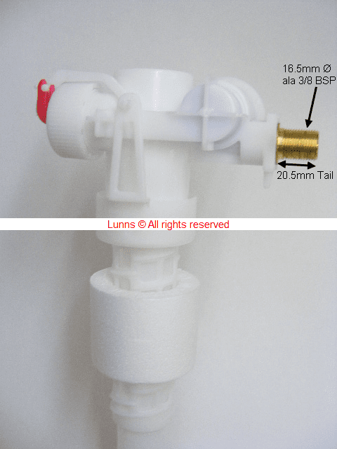 Dal Keramag Cleo Side Entry Float Valve High Pressure 06.00.30 27.30.17