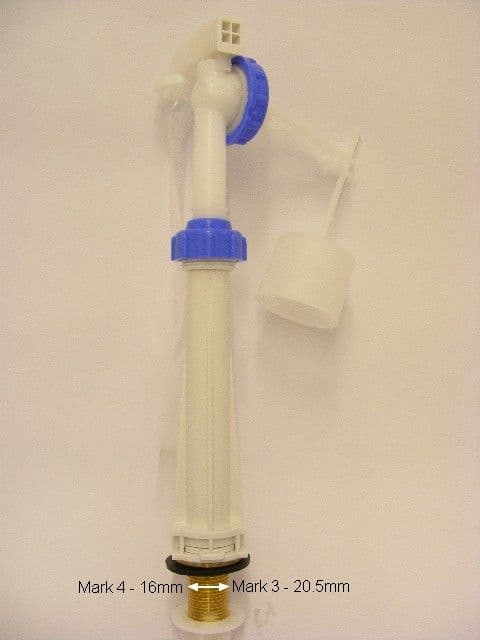 Ideal Standard T Series Inlet Float Valve Bottom Entry Adj 12Cx/13TBN