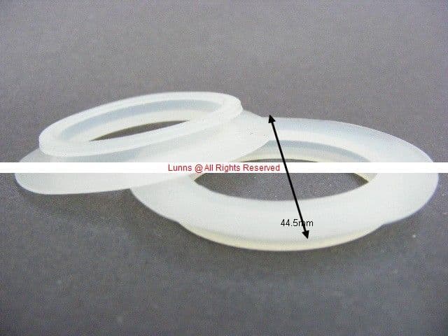 Pluma White Silicone Basin Pop Up Waste Washer Pack of 2 PUW P54W20 AS94