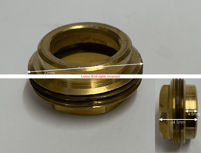 REEL Castle 30mm Shower Backnut PKIT - Bespoke Part
