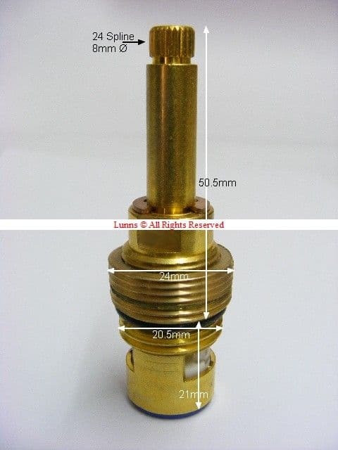 Romina Bellosta Ceramic Disc Cartridge Valve cw 24mm Shroud Thread ...