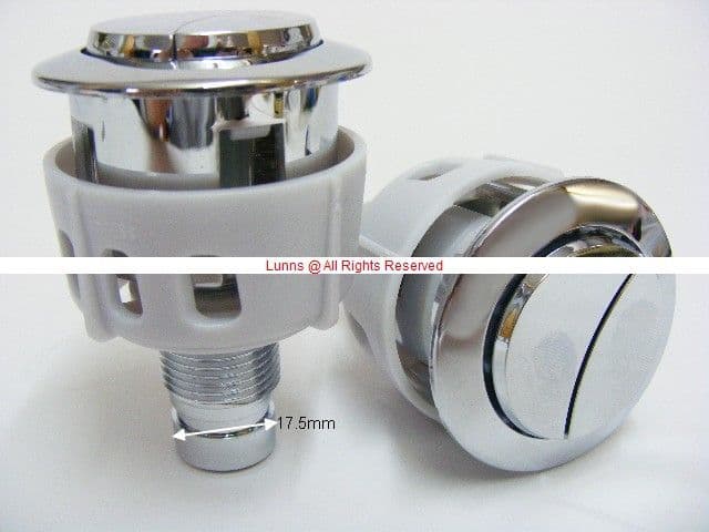 Shires Qtop85L 17 5mmØ Button for 610mm Yellow Cable Flush Valve FVTS4