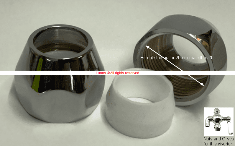 Ultra Nuts and Olives for Diverter Assembly SPDIV602-NO U-U1 Pair ...