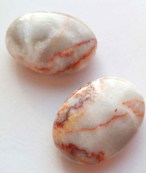 Red Line Jasper Large Oval Beads x 2 25mm x 18mm