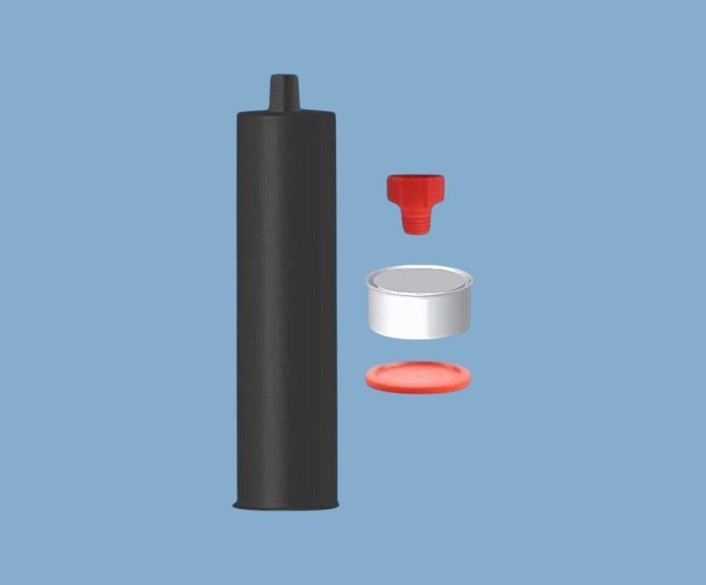 Techcon 10oz Black Cartridge HDPE TS110CKIT-BLPWC 310ml Adhesive ...