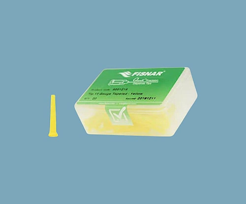 11 Gauge Tapered Tip Yellow 8001218 Adhesive Dispensing Ltd Fisnar