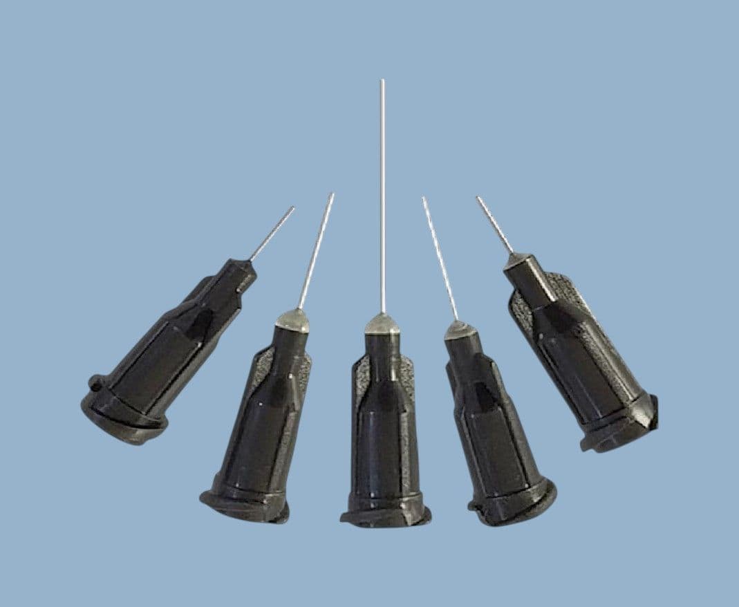 14 Gauge Precision AD UV Black Luer Lock Tip 1.5" AD714150UV Adhesive ...