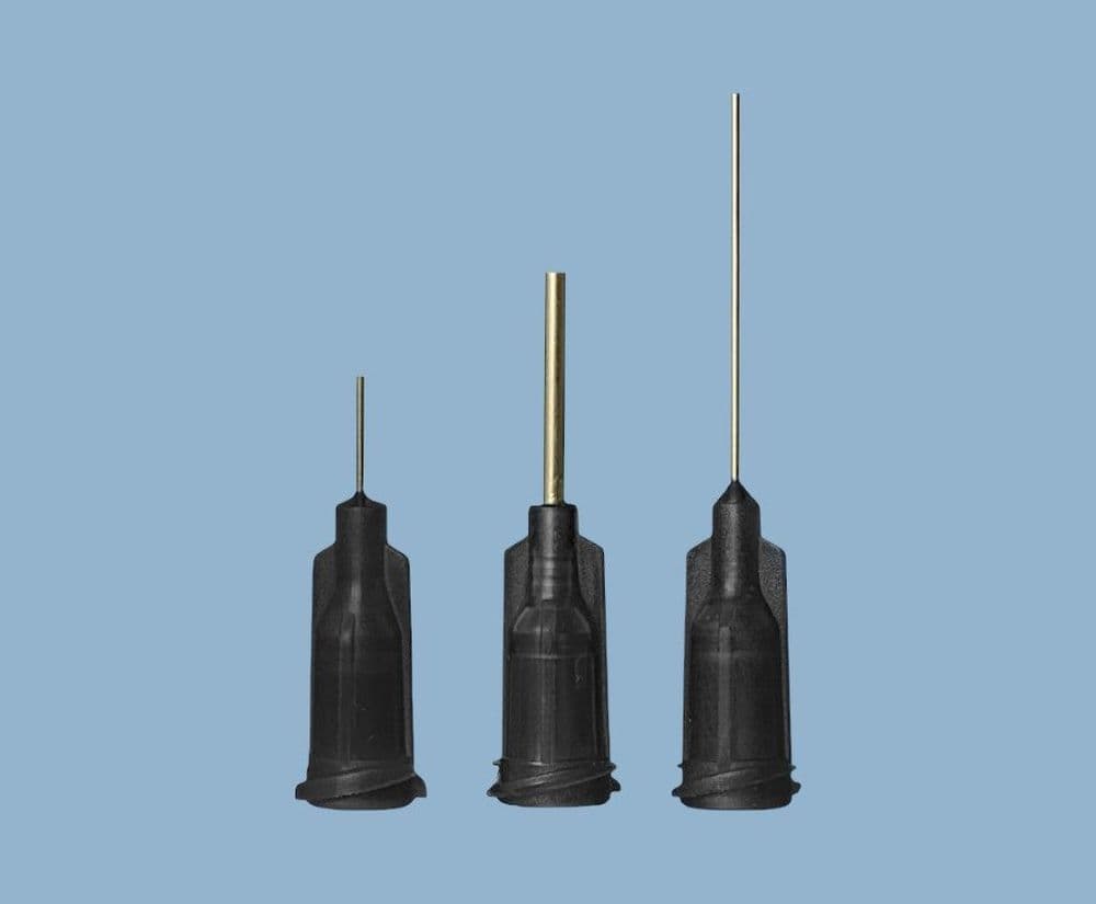 17 Gauge Precision AD UV Black Luer Lock Tip 1" AD717100UV Adhesive ...