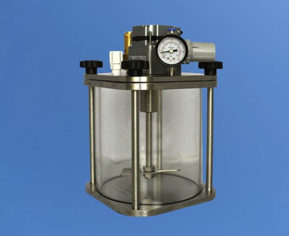 2 Litre Pressure Pot Glass Tank 0-60 PSI Adhesive Dispensing Ltd ...