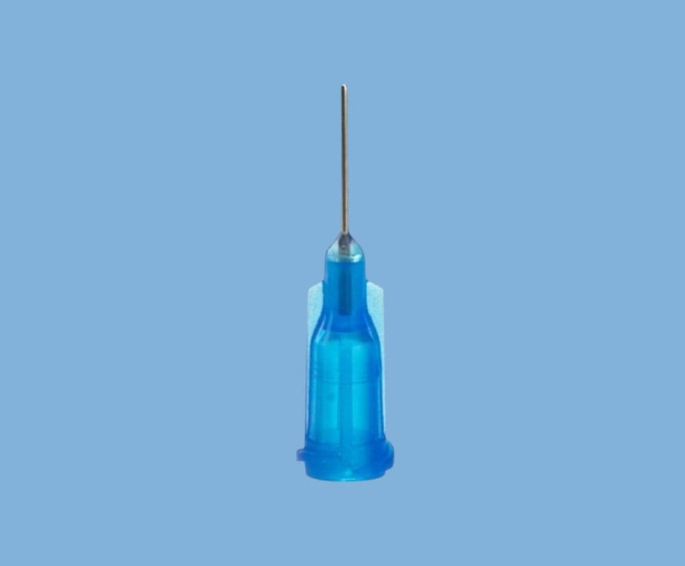 22G Precision Tip Blue Stainless Steel Tube E22 Adhesive Dispensing Ltd