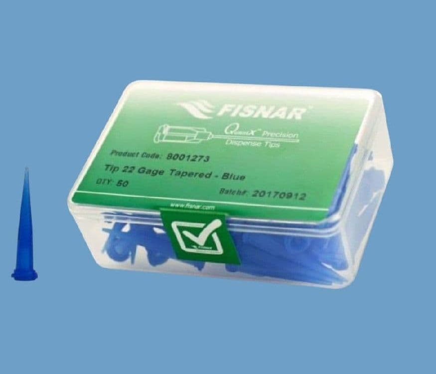 22 GA Tapered Tip Blue 8001273 Fisnar Adhesive Dispensing Ltd