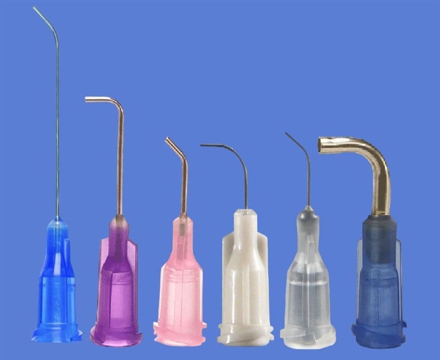 Precision Bend 30° Red Tip 24 Gauge AD72405030 Adhesive Dispensing Ltd