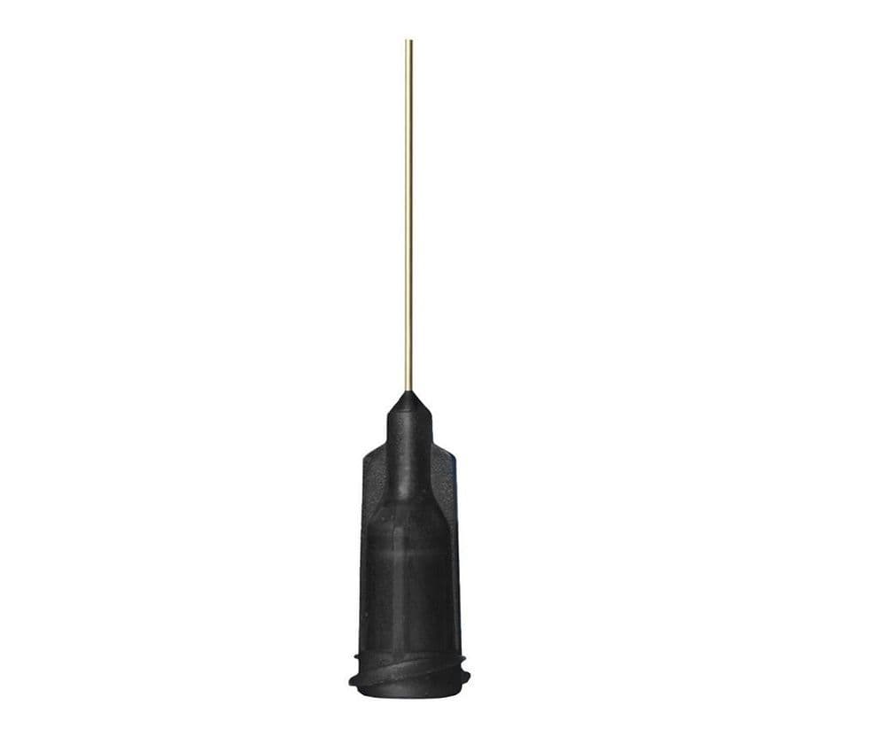 25 Gauge ESD safe 1" tip black Luer Lock Tip Adhesive Dispensing AD25-1 ...
