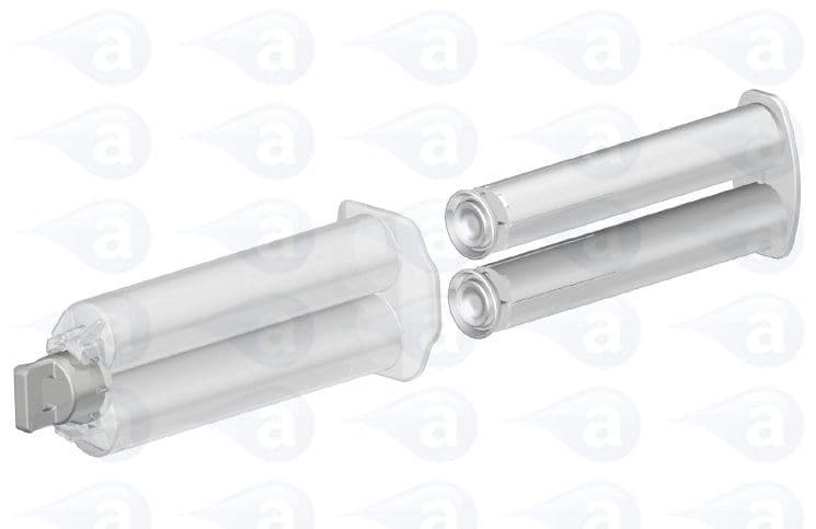 25ml dual manual syringe cartridge syringe 1:1 ratio AB025-01-10-01 ...