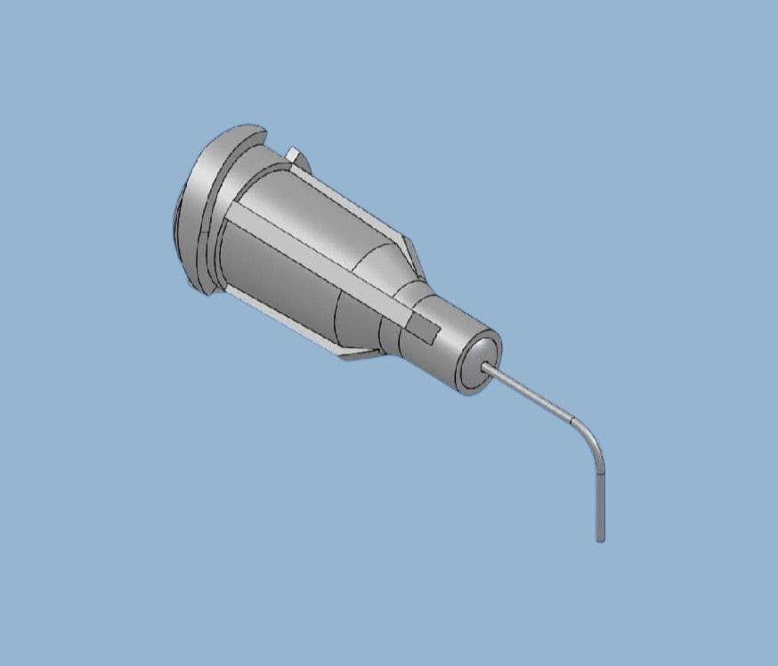 Techcon 27 Gauge 90° Bend Tip Clear TE727050B90PK Adhesive Dispensing Ltd