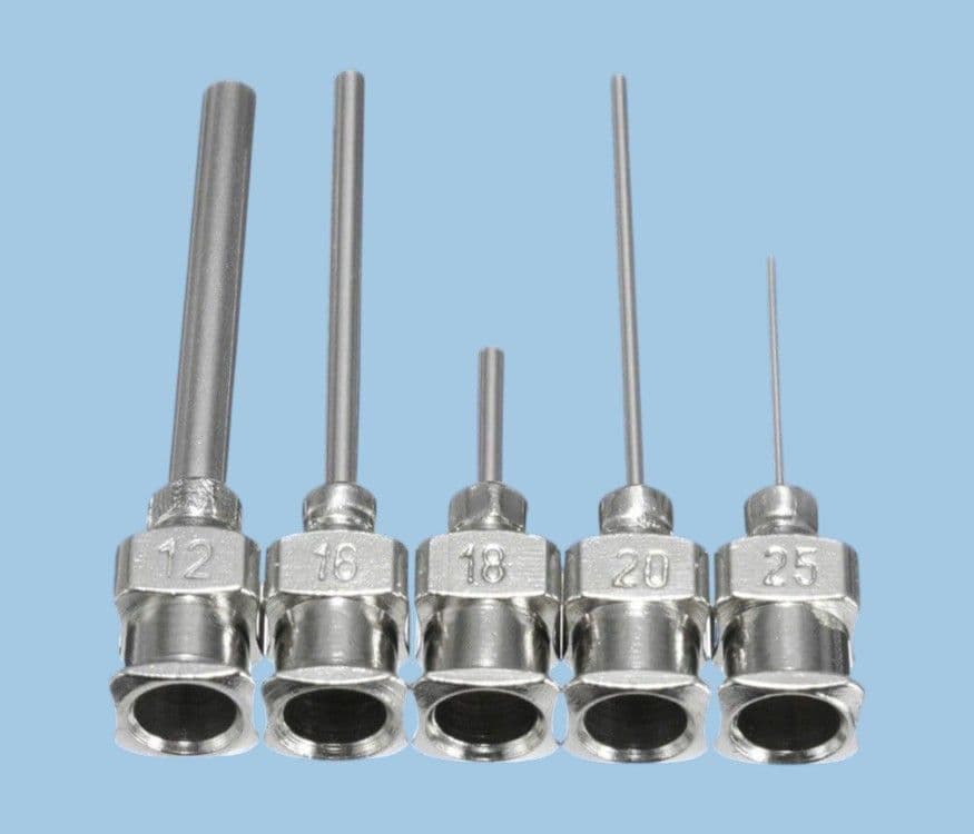 28G All Metal Precision Luer Lock Needle Tip AD28SS-1/2 Adhesive ...