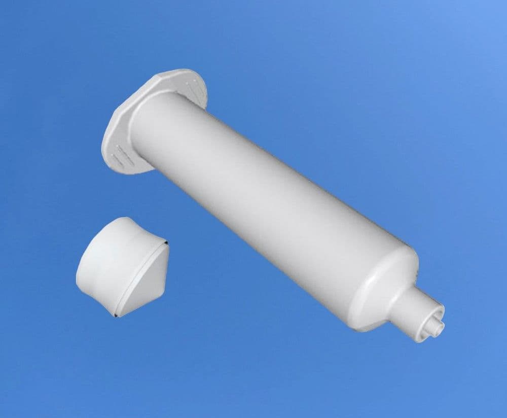 30cc size clear syringe barrel white piston component kit AD930-NW ...