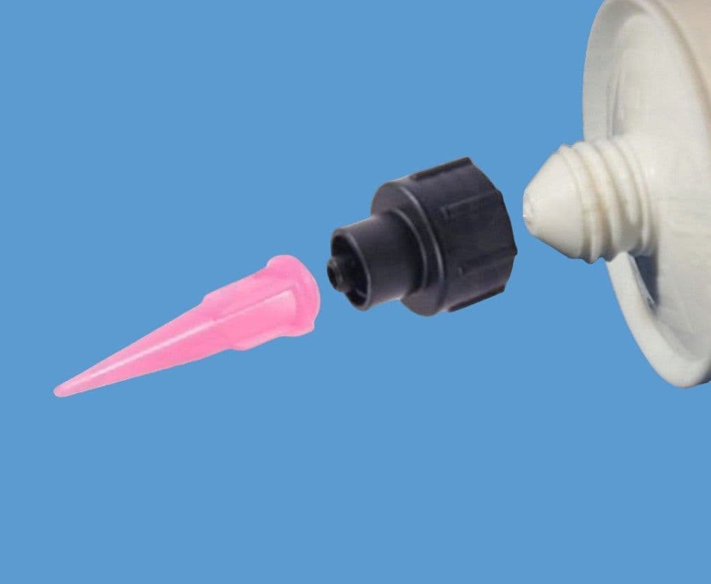 310ml Silicone Caulk Tube Nozzle Thread Cap Sealant Silicone Tube 1/10 ...