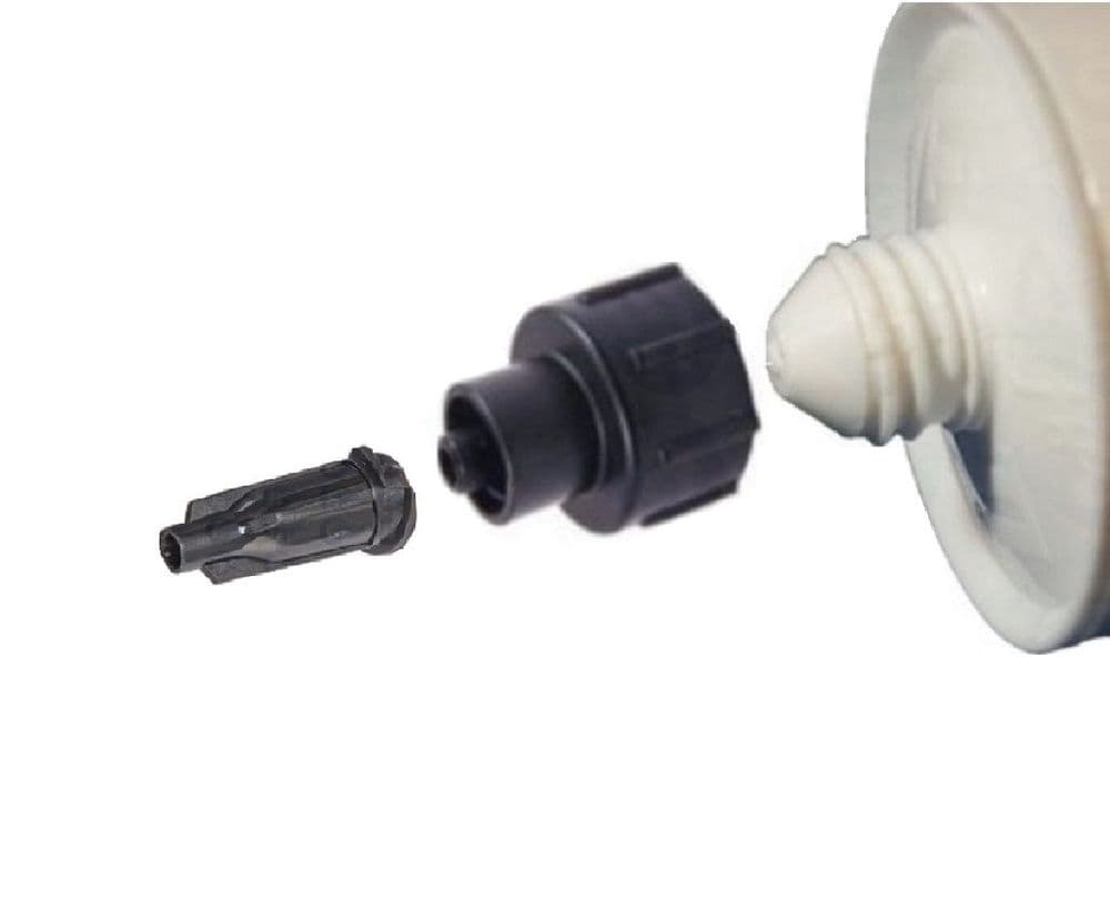 310ml Silicone Caulk Tube Nozzle Thread Cap Sealant Silicone Tube 1/10 ...