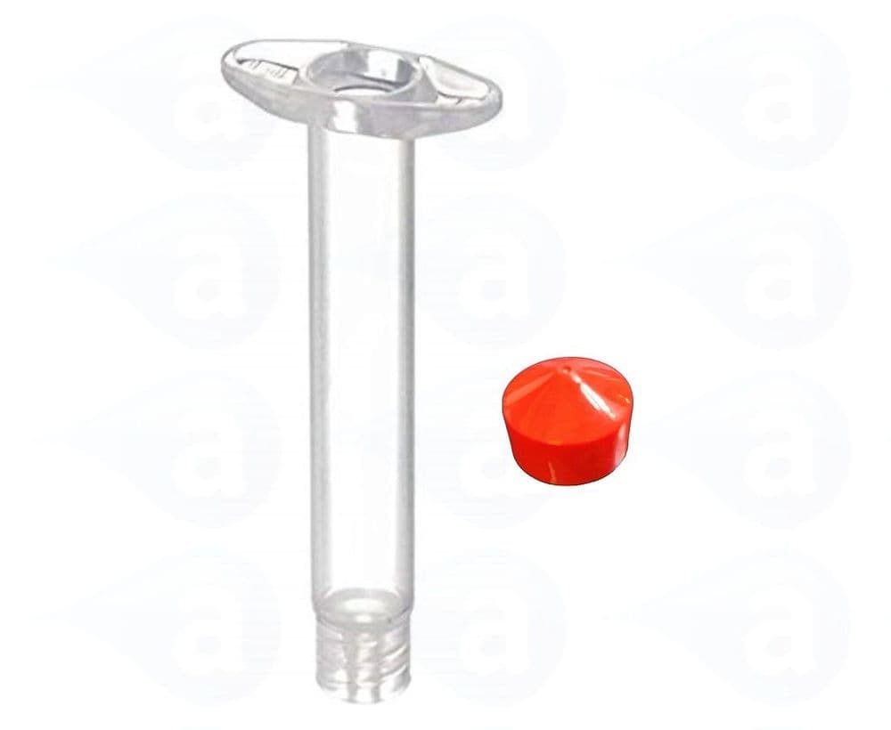 3cc Clear Syringe Barrel Red Piston Component Kit 903-NWR Adhesive ...