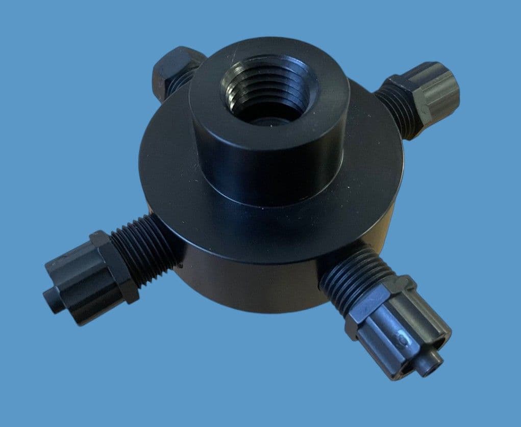 4 way liquid and air manifold TS918-46 Adhesive Dispensing Techcon