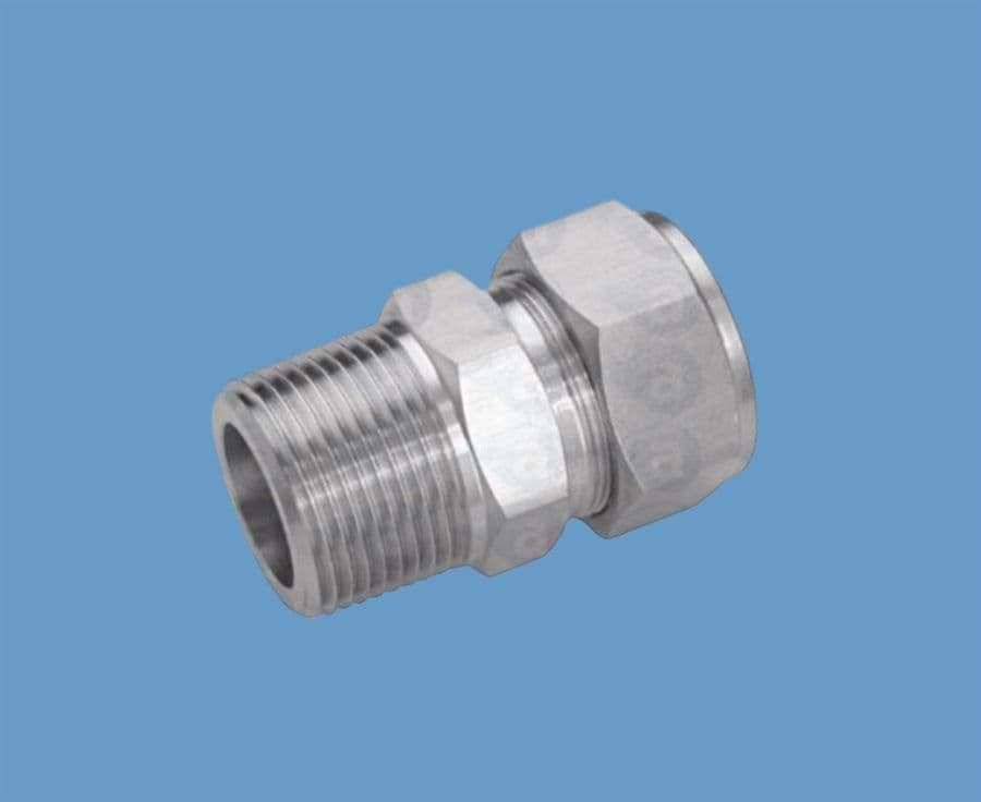 4mm Thread to 1/4" Tube Stainless Steel Straight P3000046 Adhesive ...