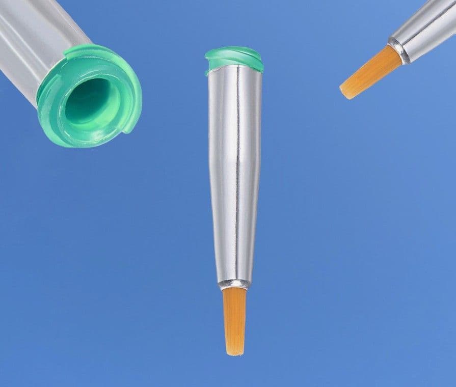 4mm Wide Brush Tip Pointed Bristle Luer Lock AD-1013 Adhesive ...