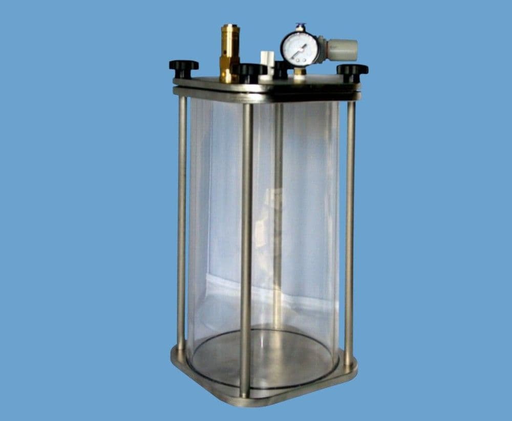 AD5000ML-CT 5 Litre Pressure Pot Acrylic Tank 0-60 PSI Adhesive ...